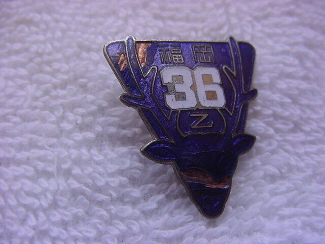 Rare Japanese Hunting License-enamel-#38-japanese Characters-japan ...