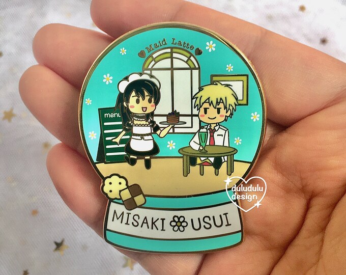CUTE enamel pins stickers & shoujo anime designs by duluduludesign