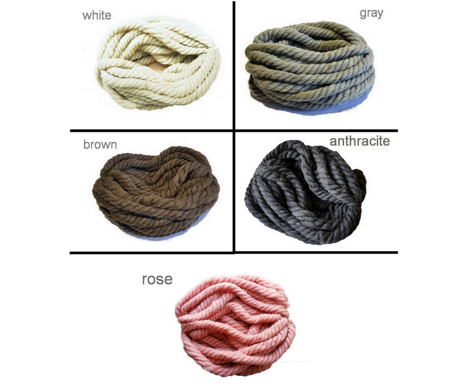 Chunky Knit Bedside Rug From Thick Wool Yarn Small Rug Gray | Etsy