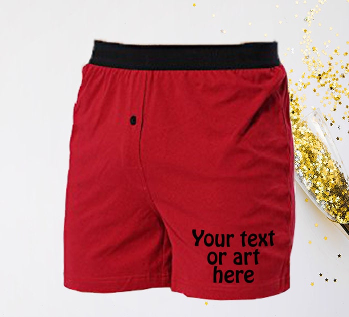 Red Custom Boxersvalentines Day Boxer Your Text Here Boxers - Etsy