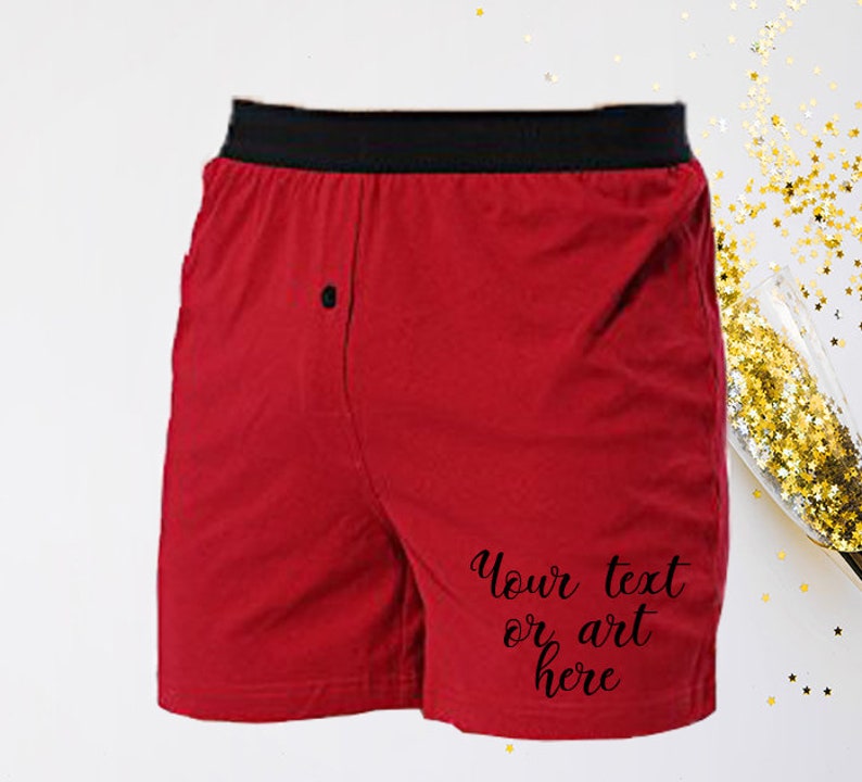 Red Custom Boxersvalentines Day Boxer Your Text Here Boxers - Etsy