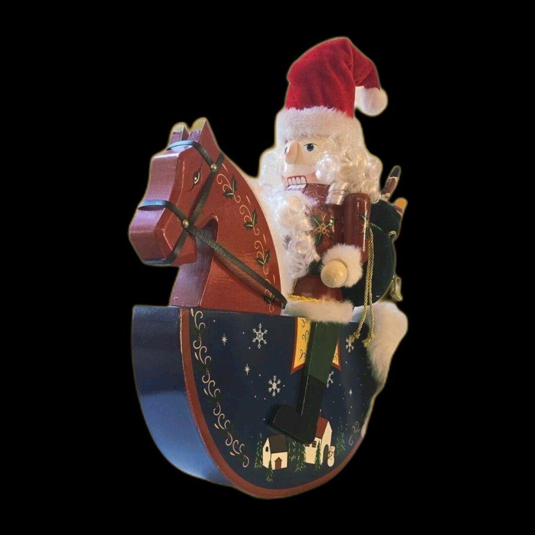 Kirkland Signature 18" Wooden Rocking Horse Nutcracker Christmas ...