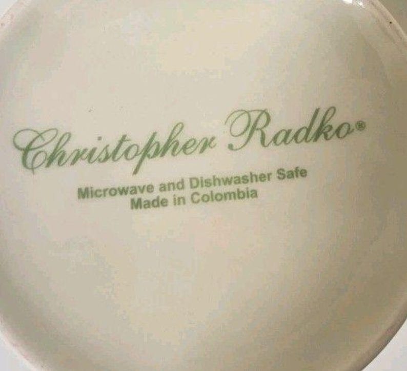 Vintage Christopher Radko Christopher's Tree 16 Piece Dinnerware Set ...