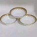 Hitkari Bone China Gold Border Black Dot Gold Scrolls 4 Fruit/dessert ...