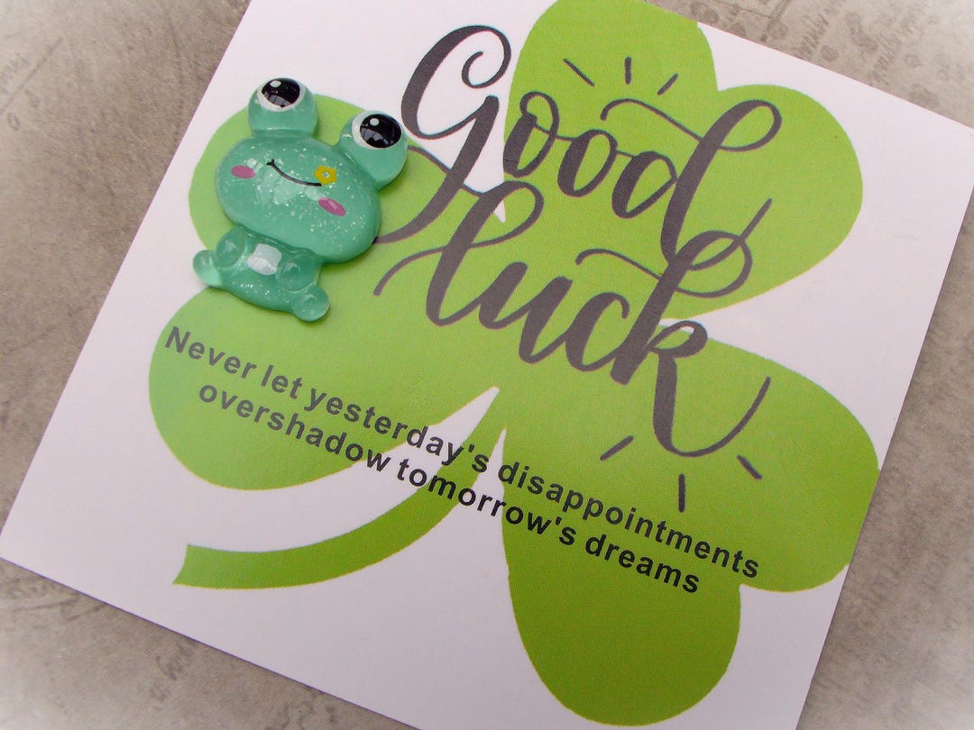 A Good Luck Frog - Frog Luck Token, Valentines Day Gift, A Heartfelt ...