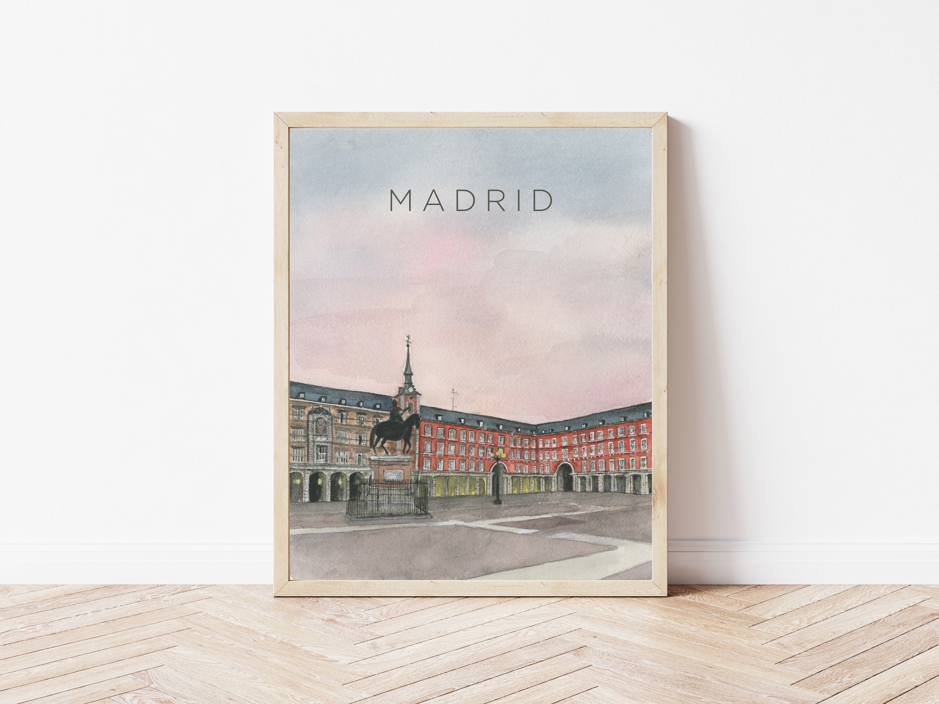 Madrid Spain City Art Print Spanish Wall Art and Decor - Etsy
