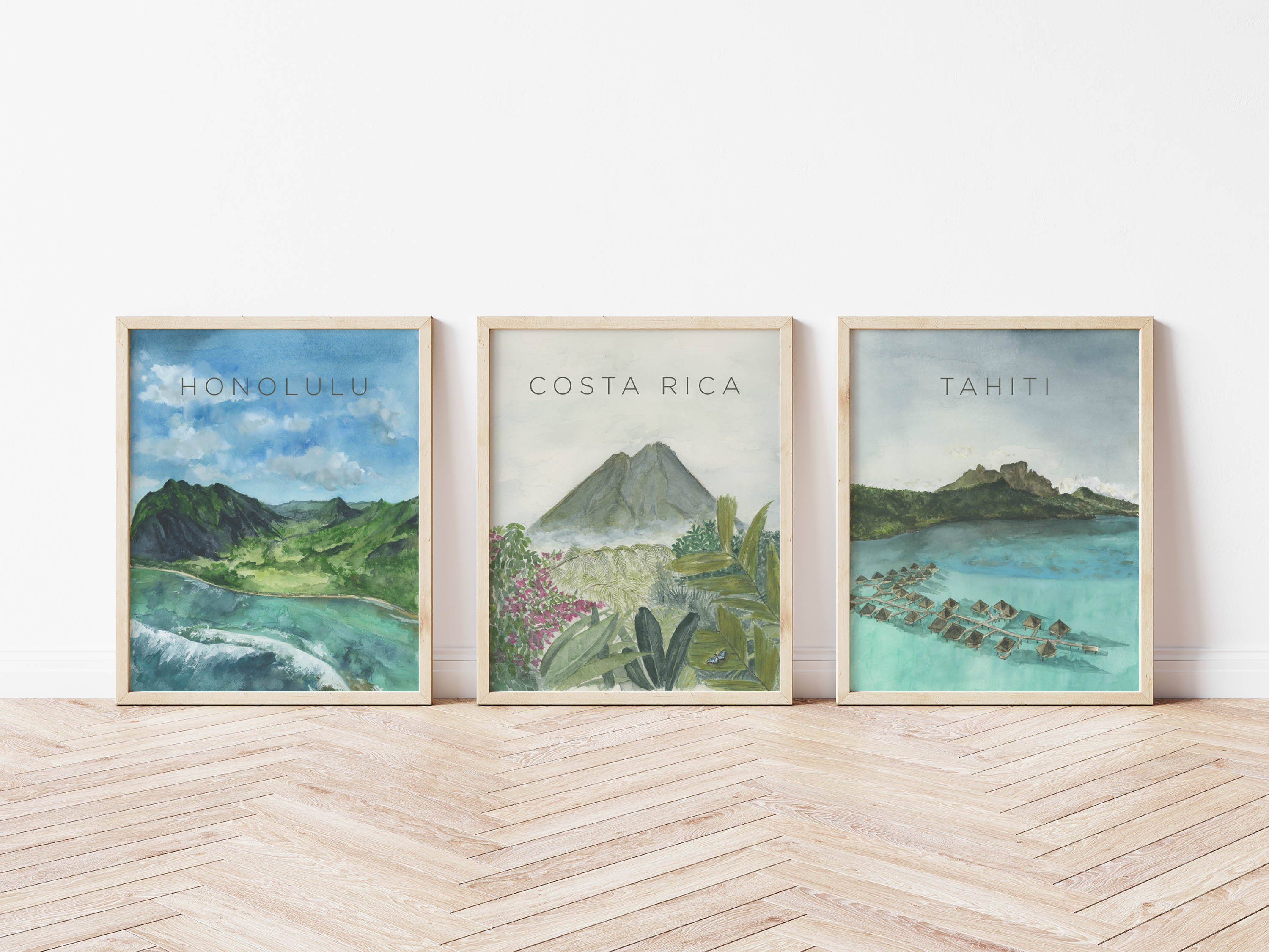 Tahiti French Polynesia Art Print Island Wall Art Beach | Etsy