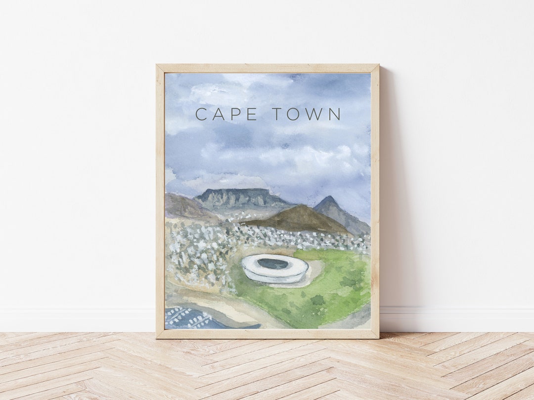 Cape Town, South Africa Art Print, Capetown South African Wall Art ...