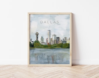 Dallas Texas Wall Art - Etsy