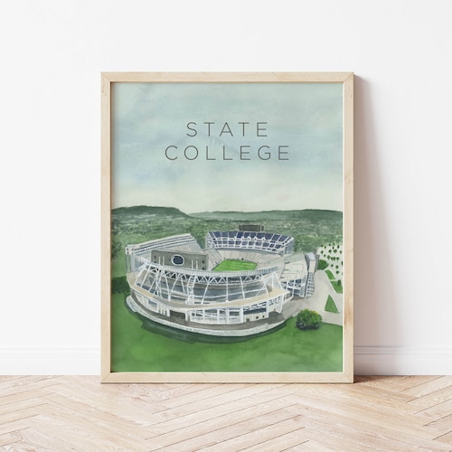 Black and White Beaver Stadium Poster Penn State Nittany Lions - Etsy