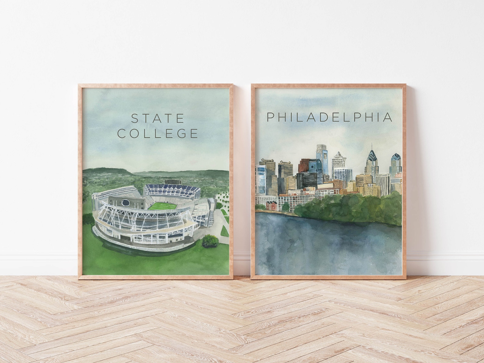 Penn State Art Print Stadium Watercolor Painting State | Etsy