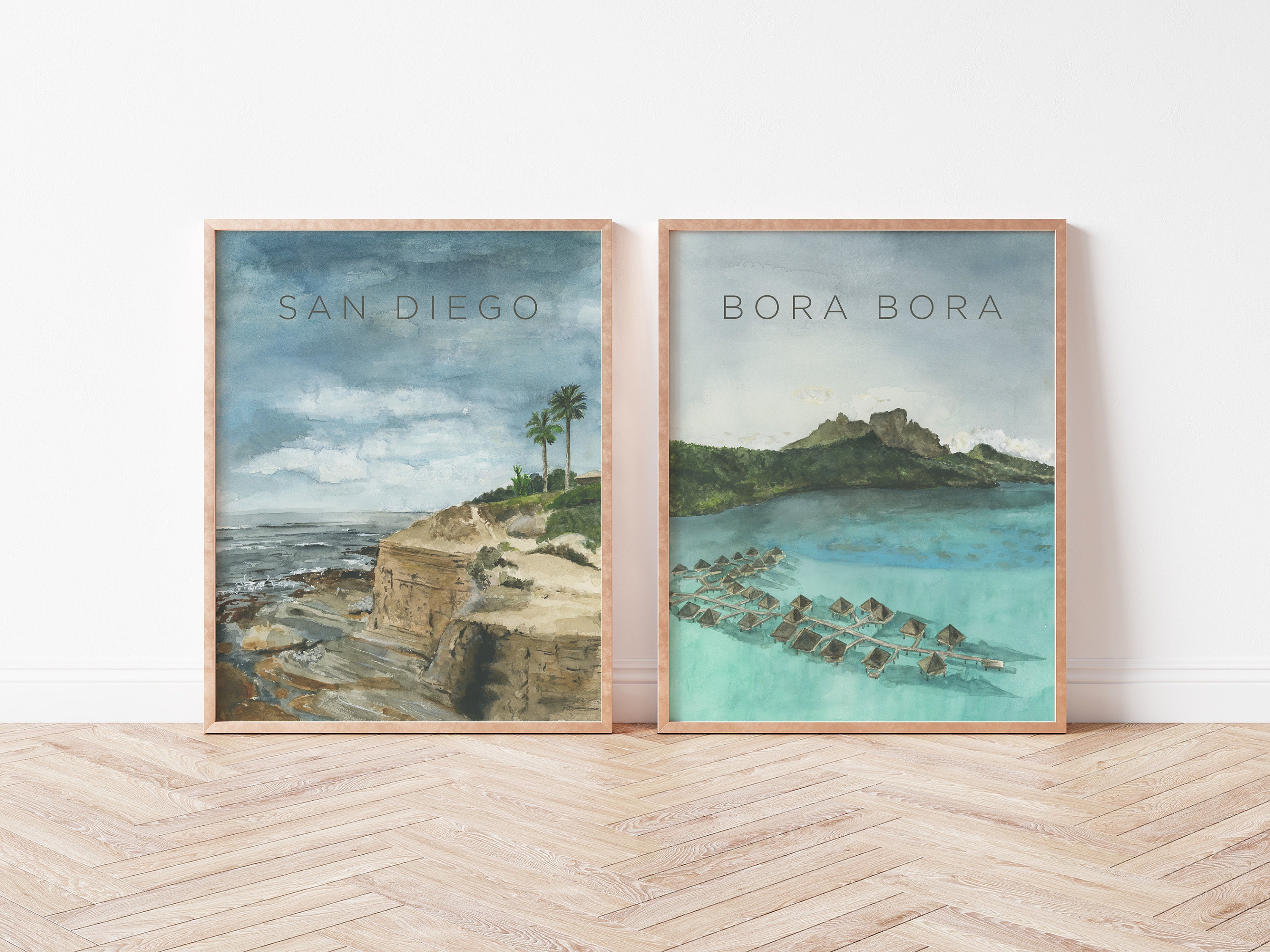 Bora Bora French Polynesia Art Print Island Wall Art Beach - Etsy