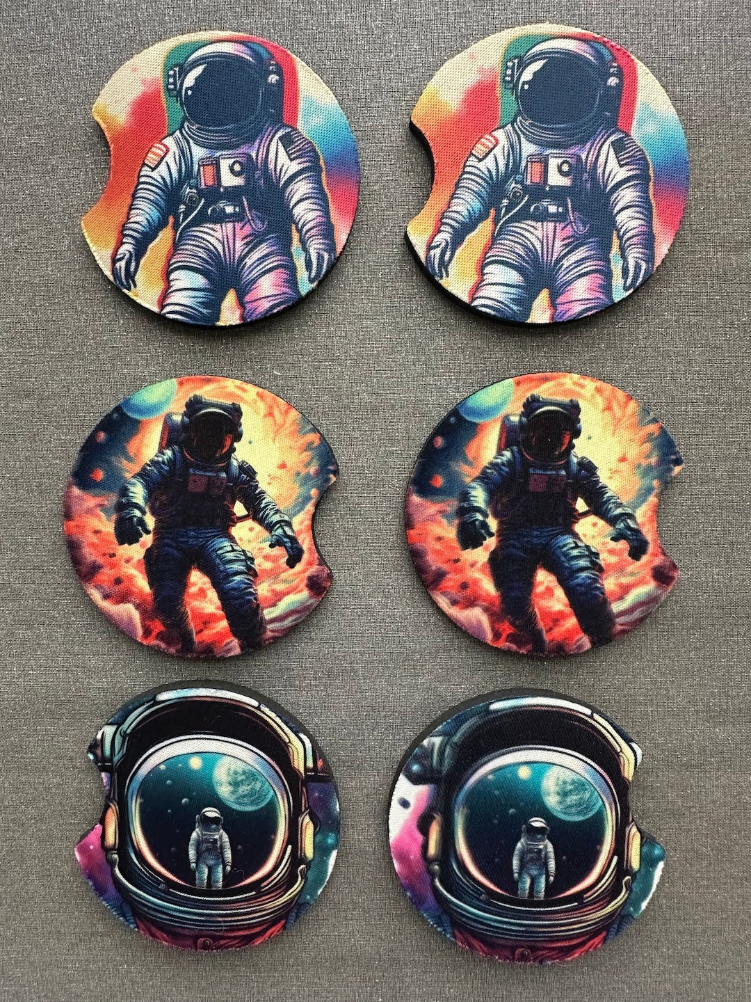 Astronaut, Space, NASA Style Car Coasters (set of 2) - Etsy