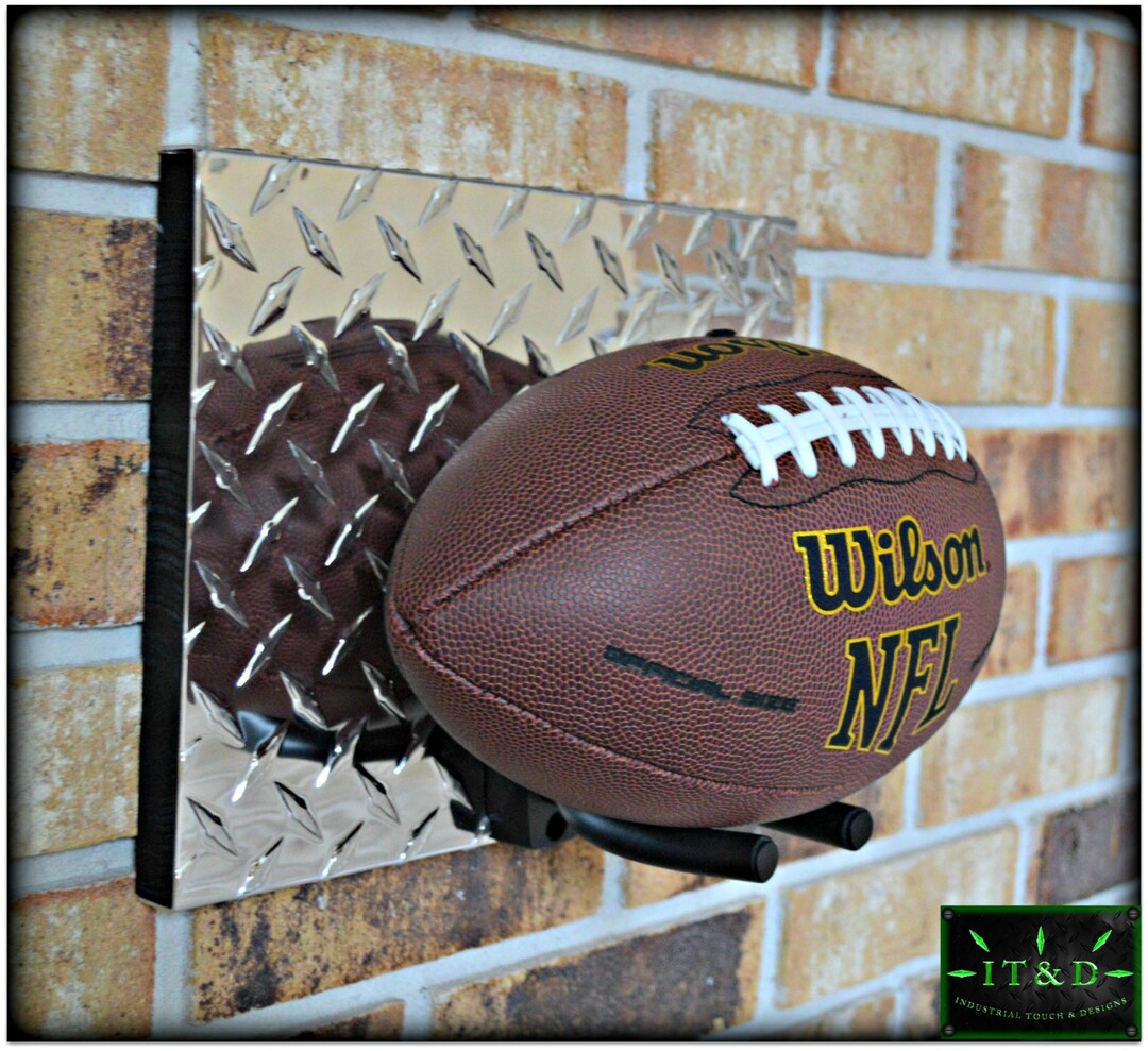 NFL Football Full Size Wall Mount Display Holder Plaque Aluminum ...