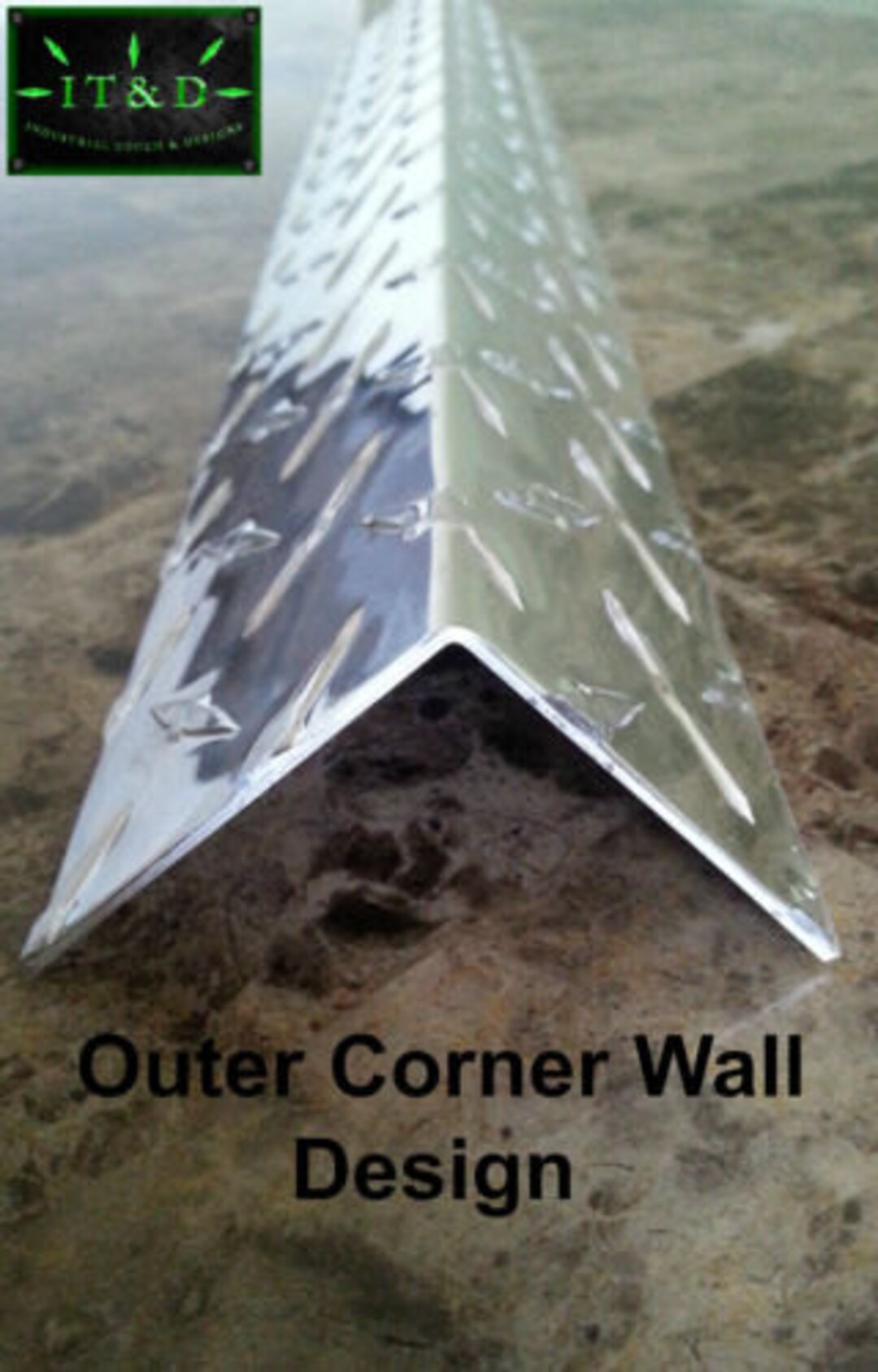 Choose Your Size, Wall Edge Corner Guard Angle .063 Aluminum Diamond ...