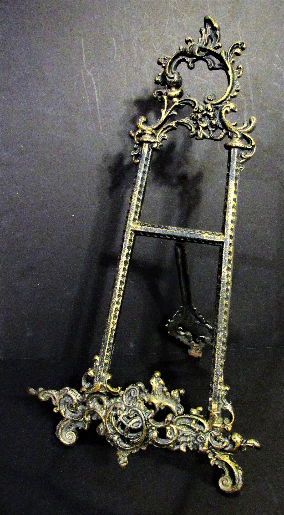 Large 21" Antique Iron Book or Picture Stand - Etsy