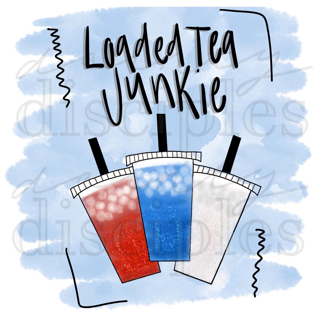 Loaded Tea Junkie, Sublimation, Dtf, Clip Art - Etsy