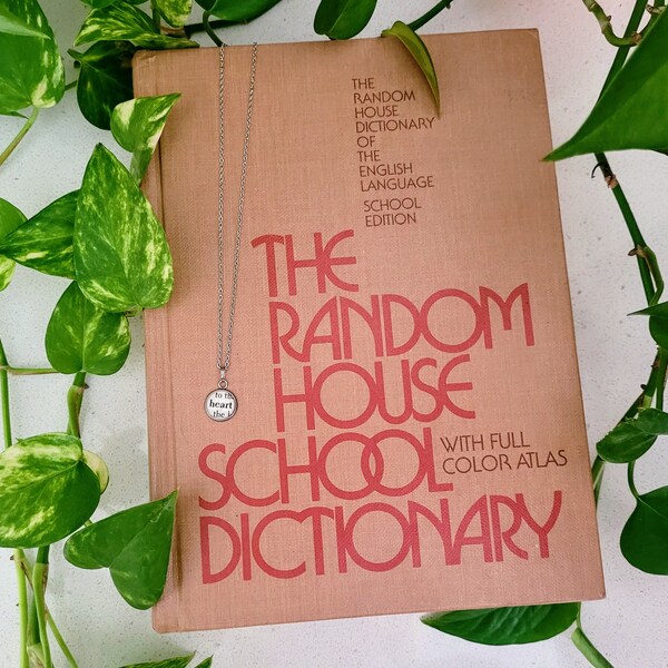 Book Page Necklace - Etsy