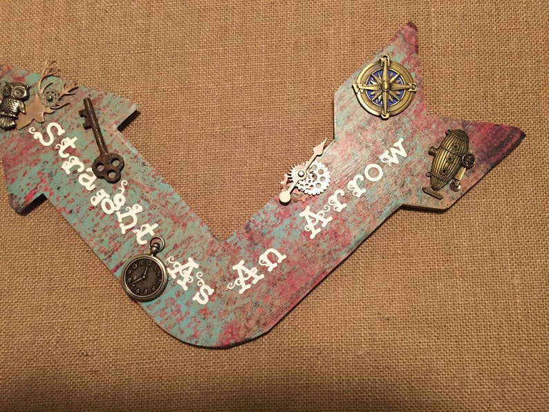 Steampunk Arrow Wall Plaque Straight as an Arrow - Etsy