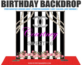 Chanel backdrop | Etsy