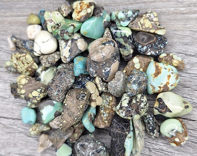 Poseidon Variscite {P1788} Tumble Nuggets | Gemstone | Rough | Polished ...