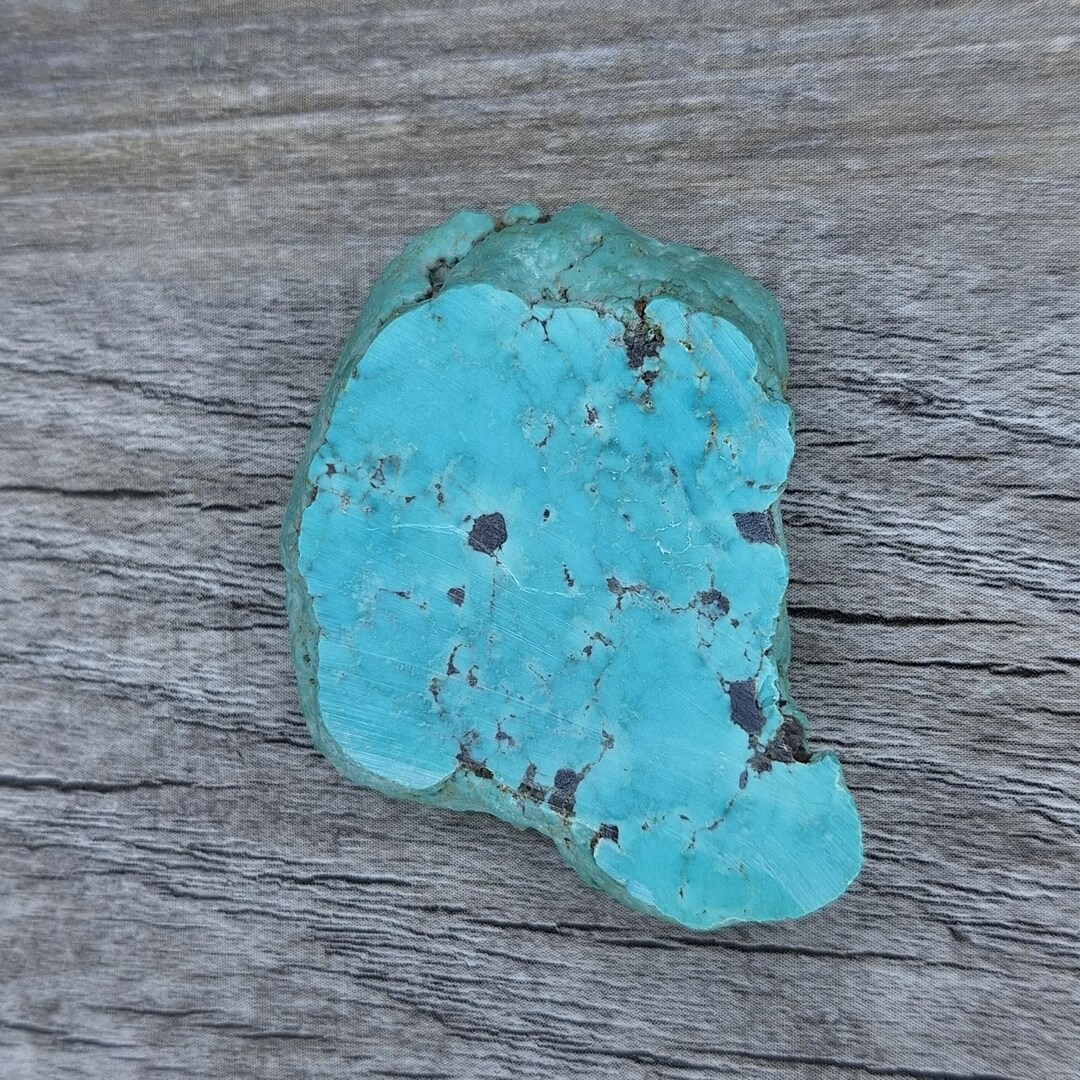 Nugget Hole Apache Blue Turquoise NH40 Rough Turquoise Gemstone Cab ...