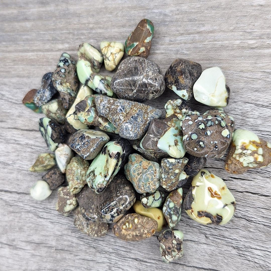 Poseidon Variscite {P1784} Tumble Nuggets | Gemstone | Rough | Polished ...