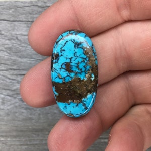 Apache Blue Turquoise {A403} Cabochon | Gemstone | Cab | Polished Stone ...