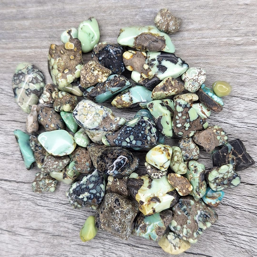 Poseidon Variscite {P1787} Tumble Nuggets | Gemstone | Rough | Polished ...