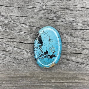 Apache Blue Turquoise {A355} Cabochon | Gemstone | Cab | Polished Stone ...
