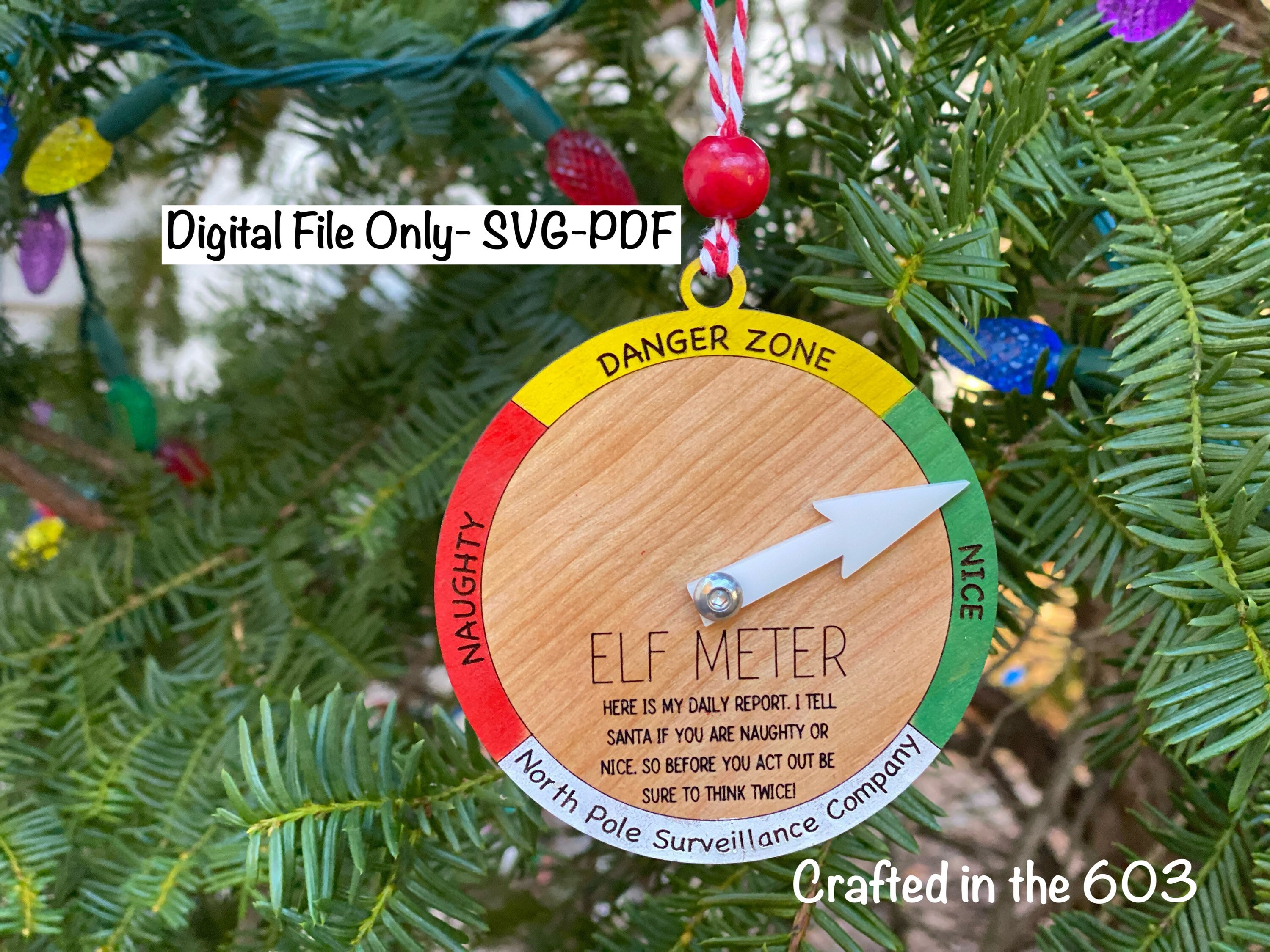 Elf Meter/ Elf Surveillance Ornament / Elf Report Ornament/ - Etsy