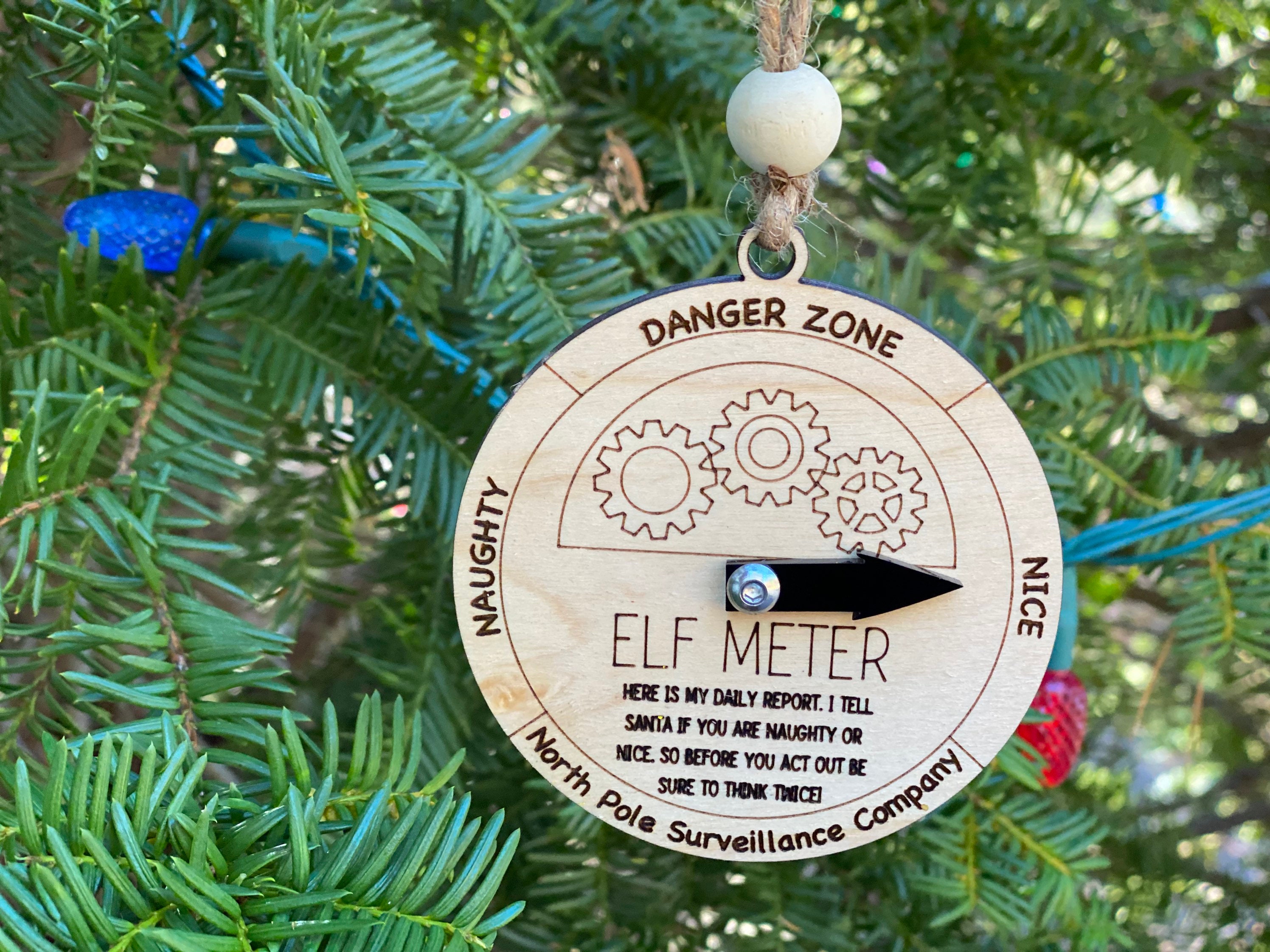 Elf Meter/ Elf Surveillance Ornament / Elf Report Ornament/ - Etsy
