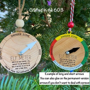 Elf Meter/ Elf Surveillance Ornament / Elf Report Ornament/ Glowforge ...