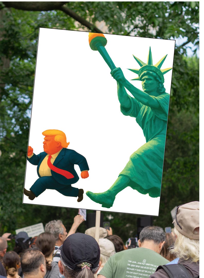 Chasing Trump |printable Protest Sign | Digital Download - Etsy