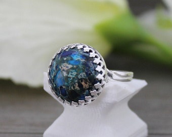Blue Jasper Ring | Etsy