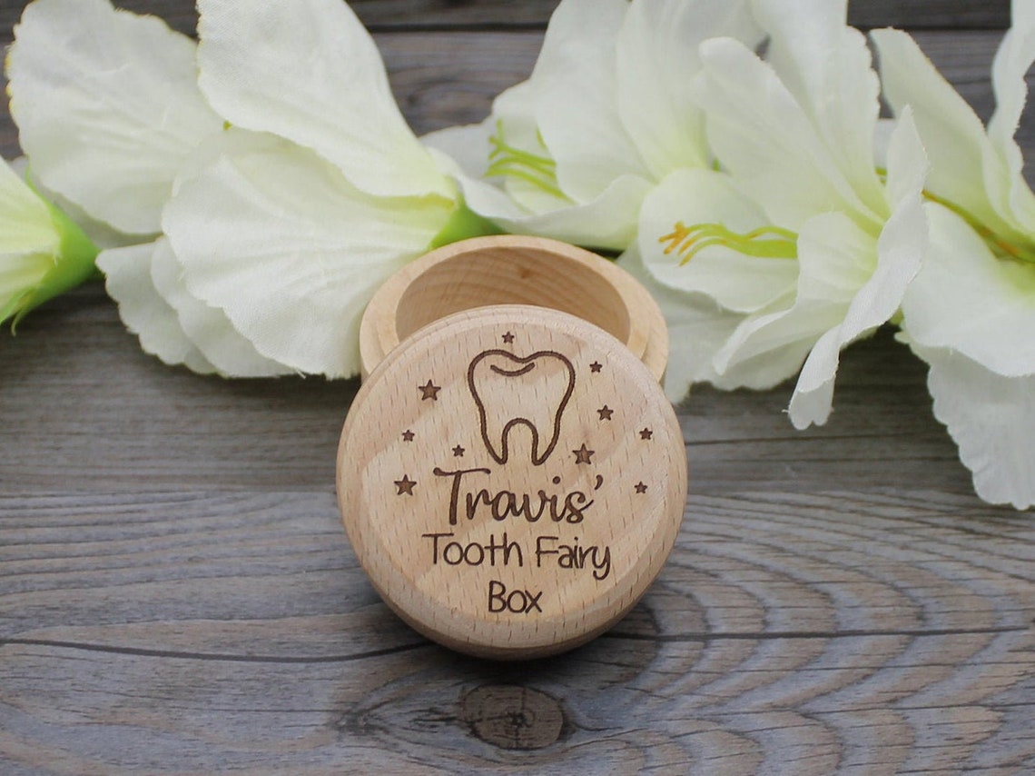 Custom Wooden Tooth Fairy Box FRENCH La fee des Dents | Etsy