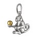 Sterling Silver Monkey Necklace Gold Plate Monkey With Ball Monkey ...