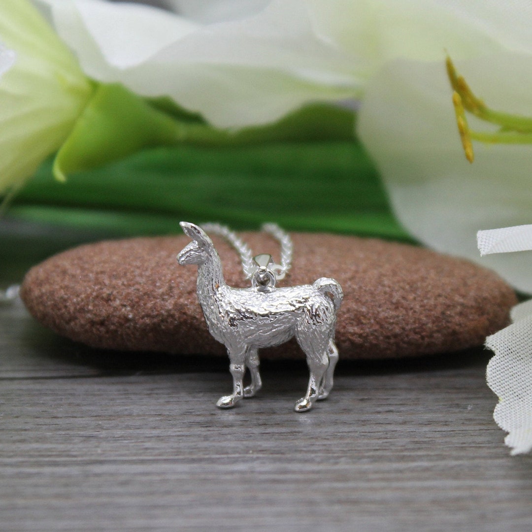 Llama Necklace * Sterling Silver 3D Llama Pendant * Alpaca * Animal ...