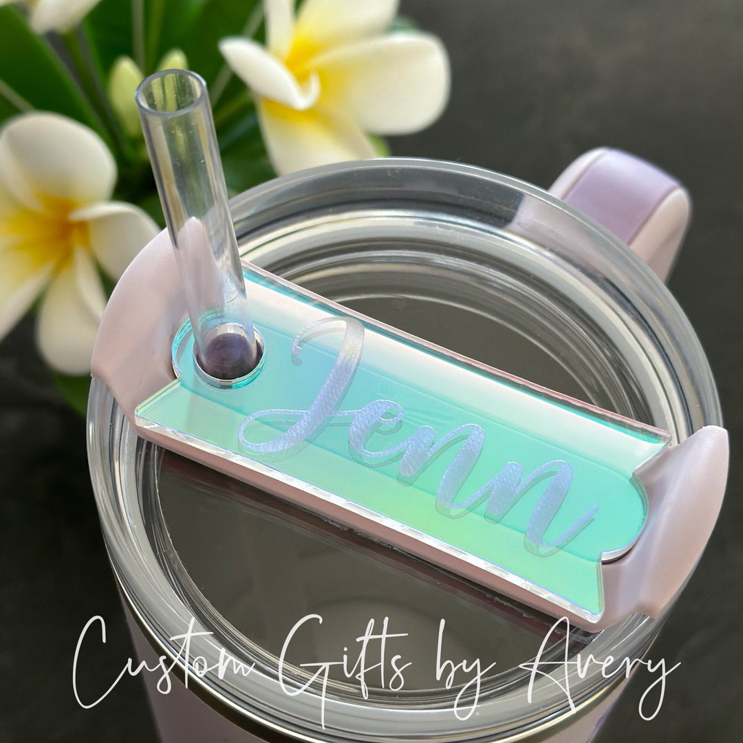 Custom Stanley Name Plate | Irid Clear Stanley Cup H2O Quencher ...