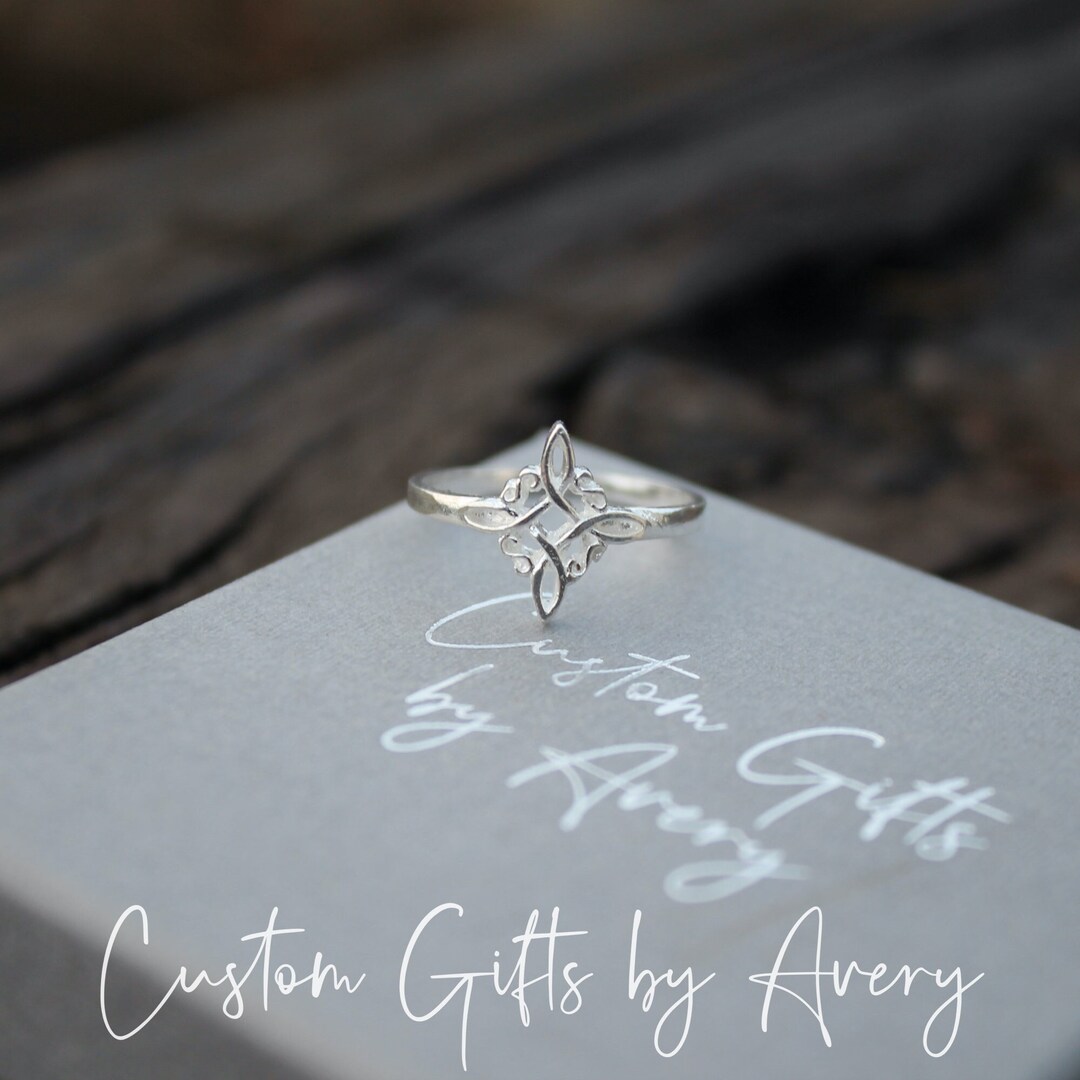 Witches Knot Ring in Sterling Silver * Sterling Silver Witches Knot ...