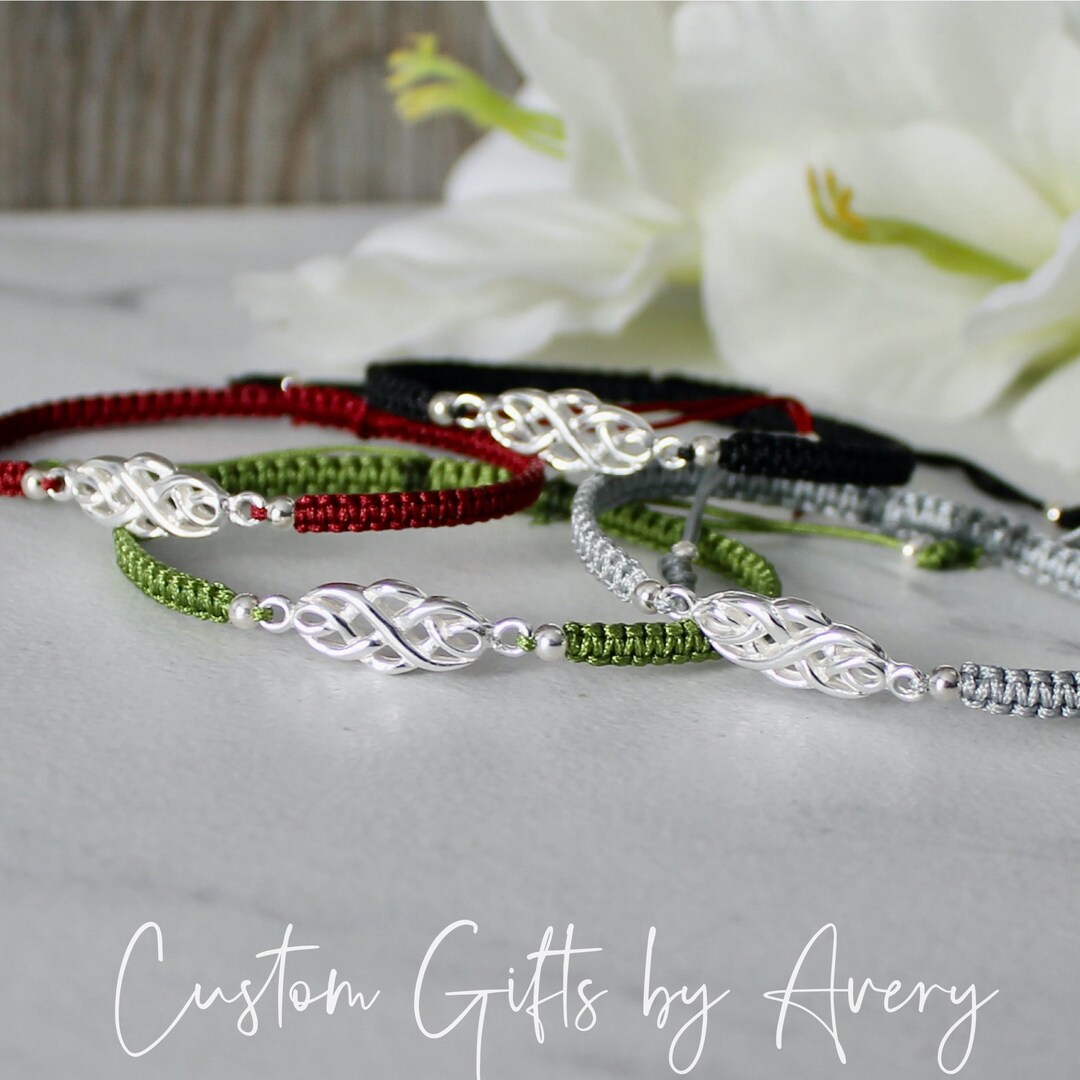 Sterling Silver Celtic Bracelet | Adjustable Celtic Bracelet | Celtic ...