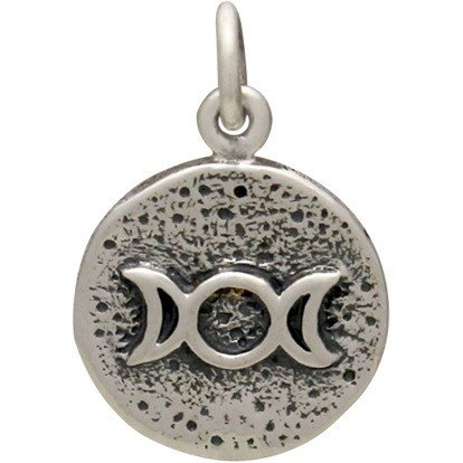 Tiny Triple Goddess Amulet Charm Sterling Silver Goddess | Etsy