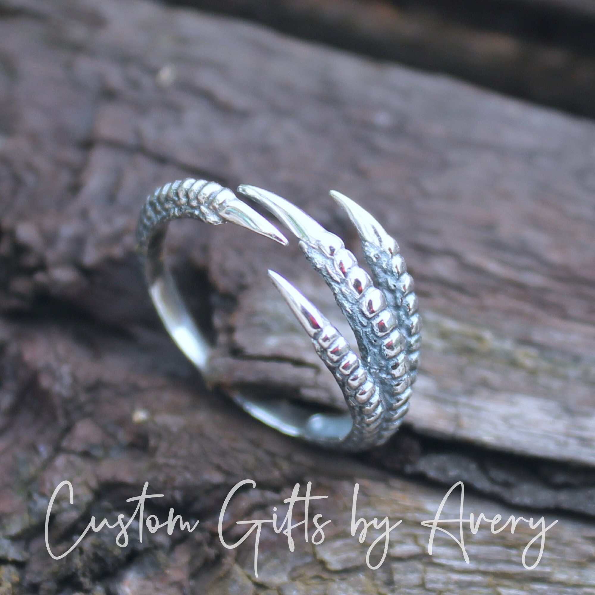 Sterling Silver Claw Ring Adjustable Claw Ring Talon Ring - Etsy
