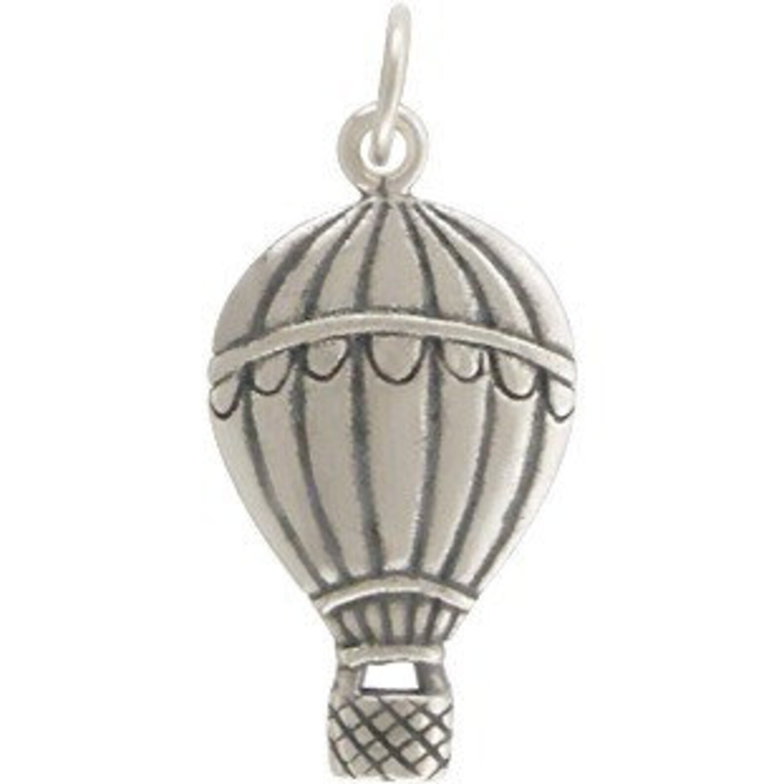 Sterling Silver Hot Air Balloon Necklace Air Balloon Pendant | Etsy