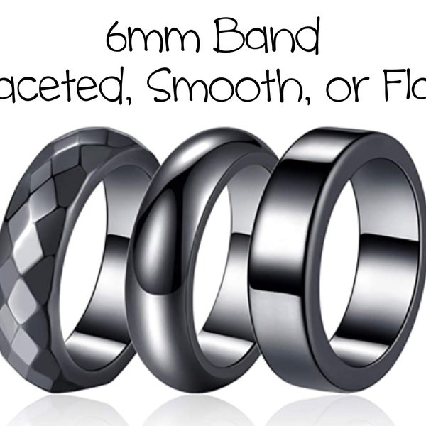 Hematite Ring - Etsy