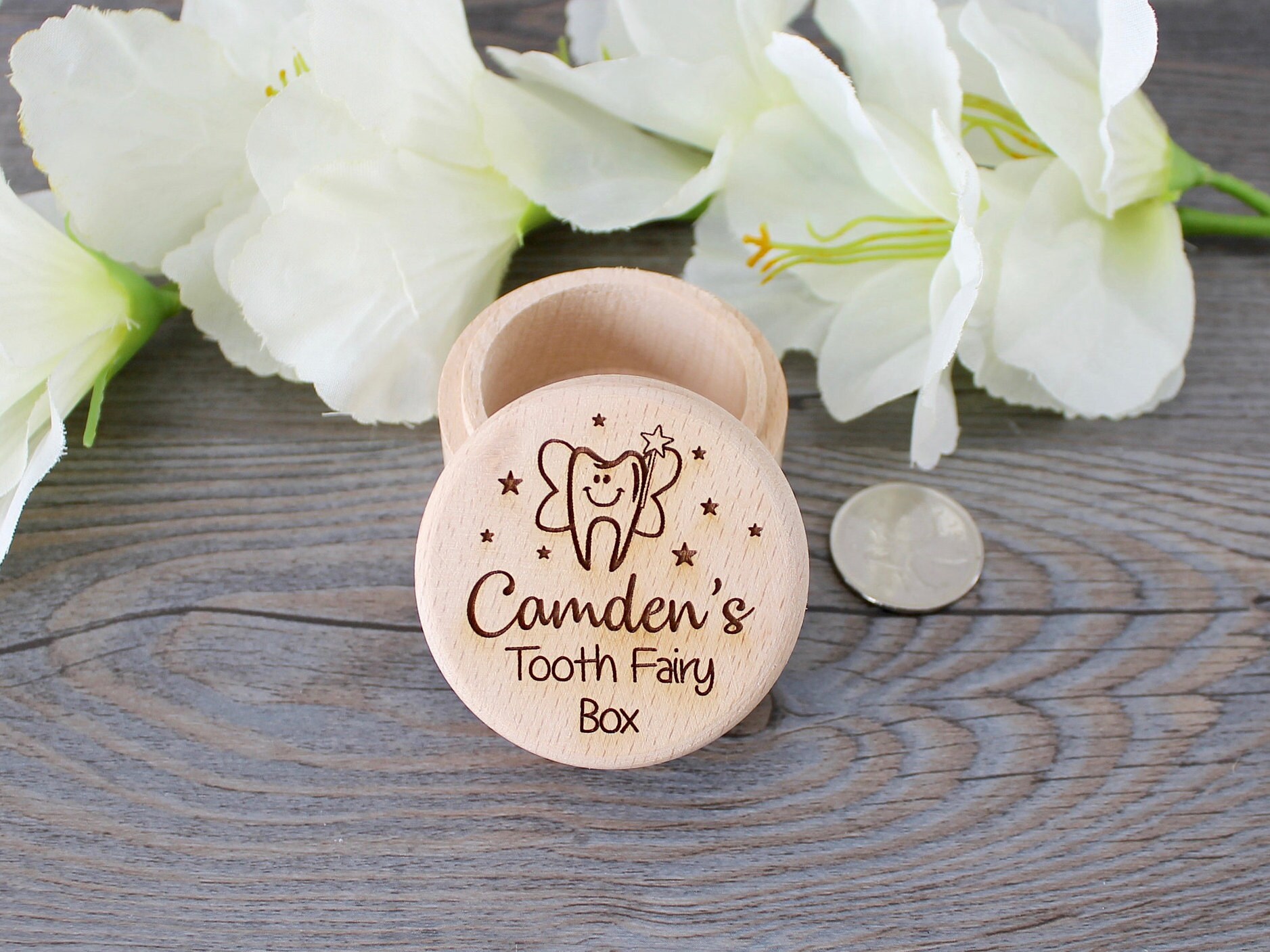 Custom Wooden Tooth Fairy Box Personalized Wooden Tooth Box - Etsy Canada