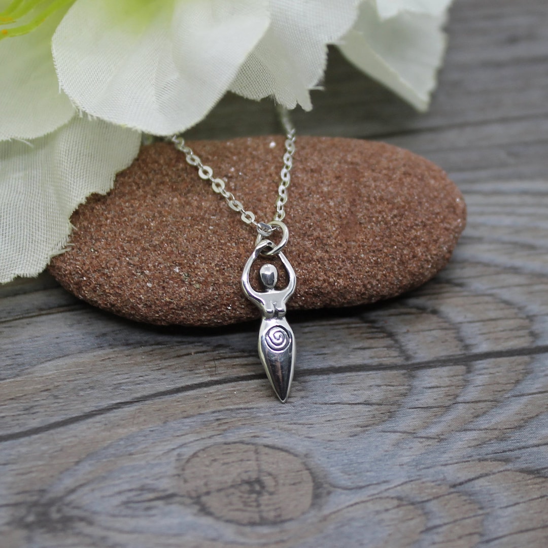 Sterling Silver Fertility Necklace Tiny Double Sided Moon - Etsy.de