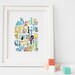 Animal ABC I Love You Alphabet Illustration Print Nursery | Etsy