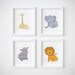 Safari Animal Parade Print - Zoo Animals Nursery Art Featuring an ...