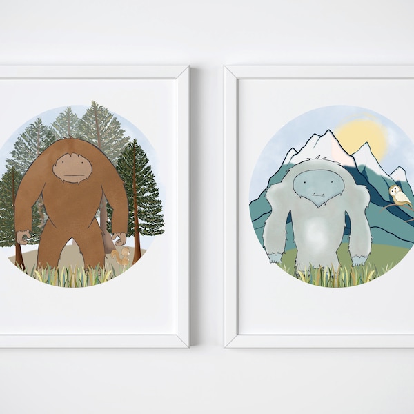 Yeti and Bigfoot - Etsy